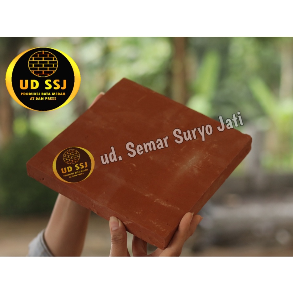 Jual ubin bata 20 x 20 ud.ssj/ ubin terakota/ lantai bata/ tegel bata ...