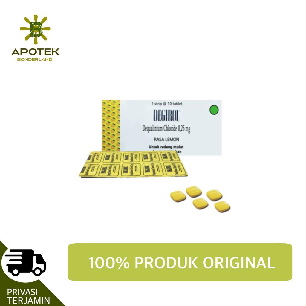 Jual DEGIROL HISAP O,25 MG/UNTUK RADANG MULUT DAN TENGGOROKAN/10TABLET (RASA LEMON) | Shopee ...