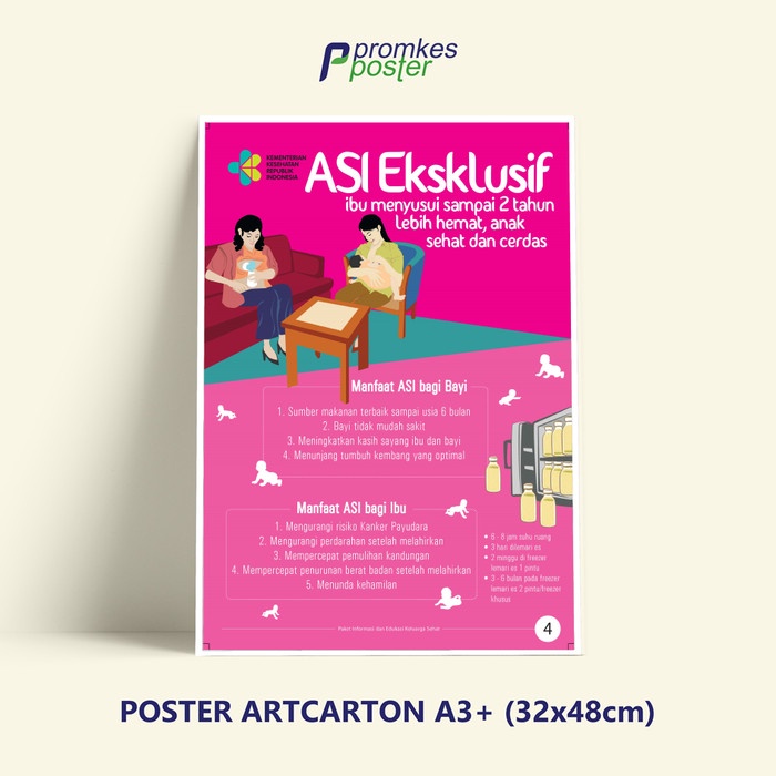 Jual Poster Kebidanan Asi Eksklusif 2 Tahun Indonesia|Shopee Indonesia