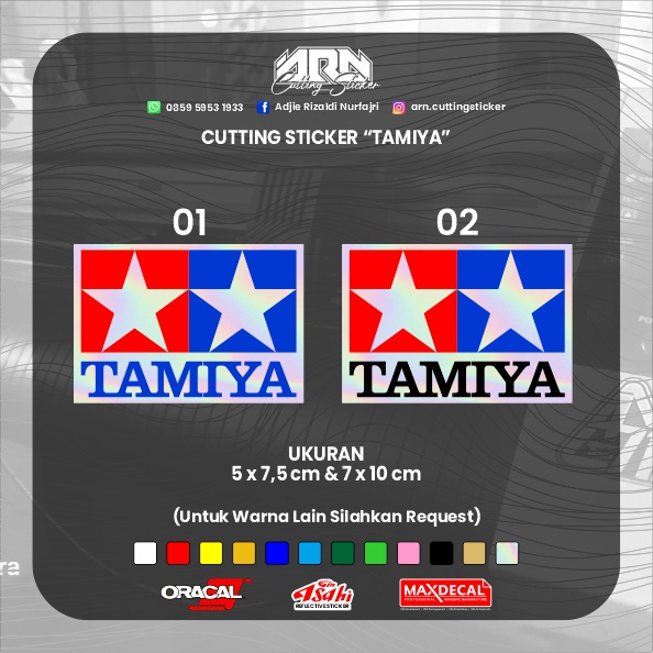Jual Cutting Stiker/Sticker TAMIYA Hologram | Shopee Indonesia