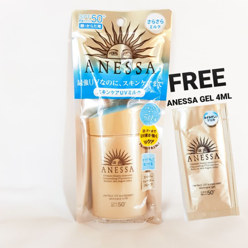 Jual ANESSA Perfect UV Sunscreen Skin Care Milk SPF 50+ PA++++ 60ml ...