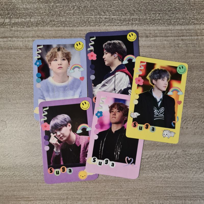 Jual SUGA Birthday Event 2021 Photocard Set (fanmade) | Shopee Indonesia