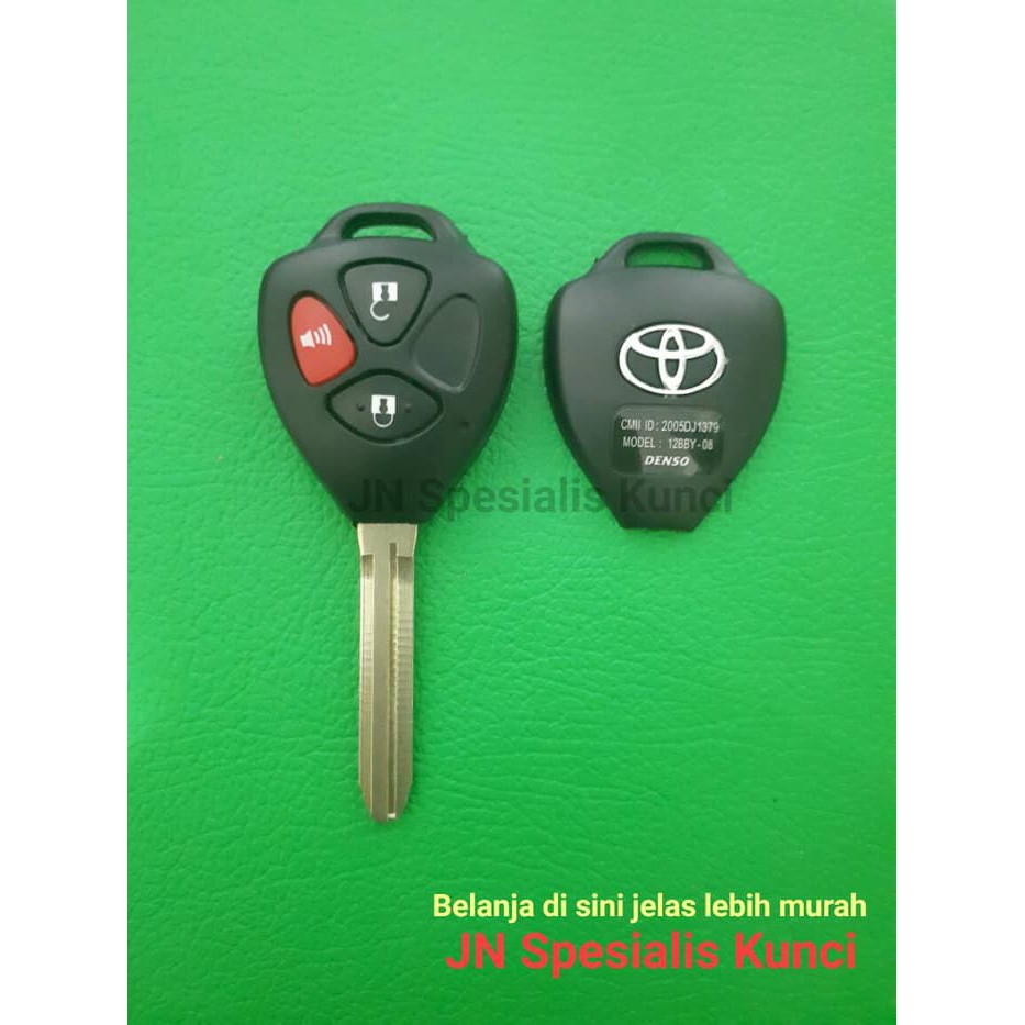 Jual Casing Kunci Toyota innova vios fortuner yaris 3tombol | Shopee ...