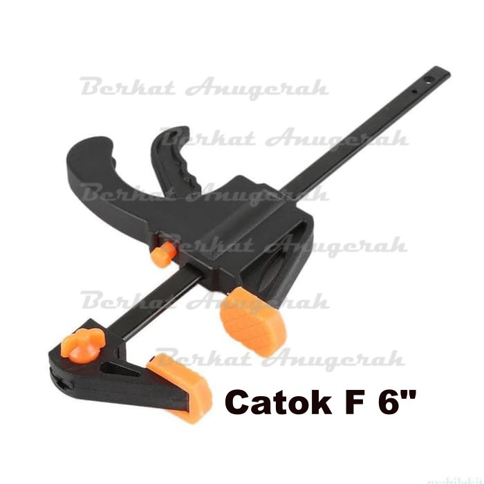 Jual Catok Kayu Ratchet 6 inch Quick Clamp 6" Body Besar Klem Quick ...