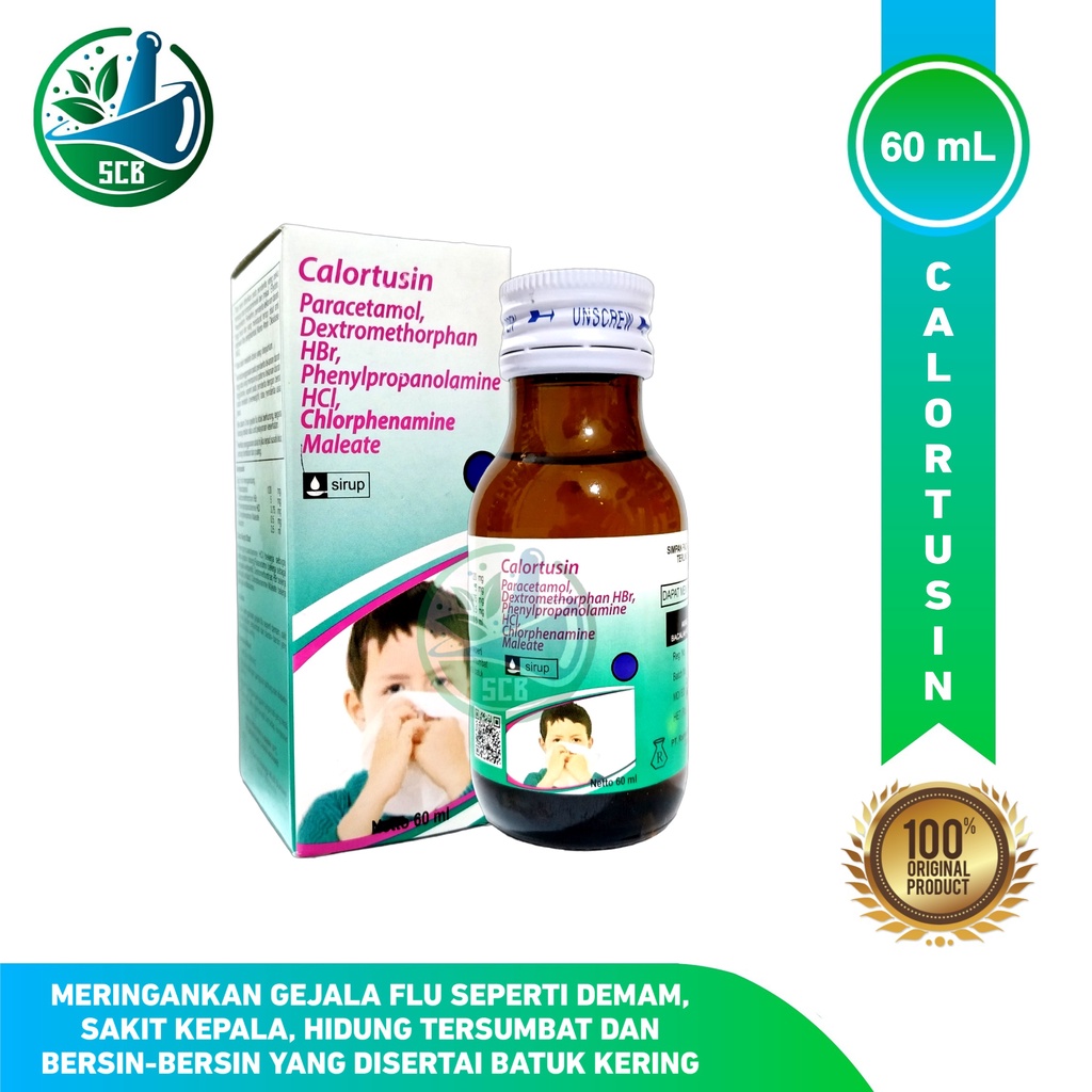 Jual Calortusin Syrup 60 mL - Sirup Meredakan Flu Batuk Hidung ...
