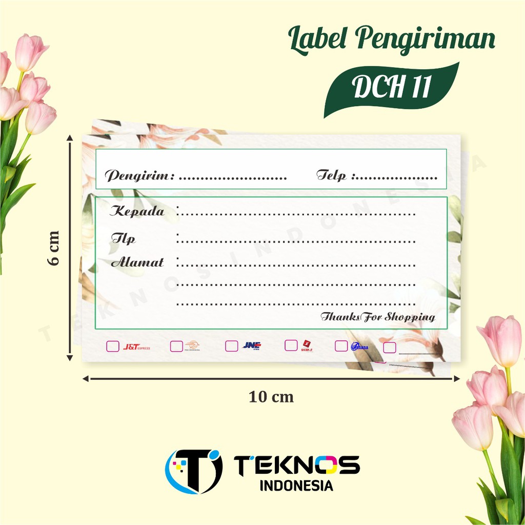 LABEL PENGIRIMAN PAKET OLSHOP MURAH DCH 11 | Shopee Indonesia