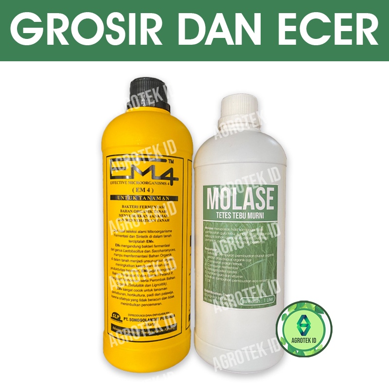 Jual Paket EM4 Pertanian 1 liter dan Molase 1 Liter | Shopee Indonesia