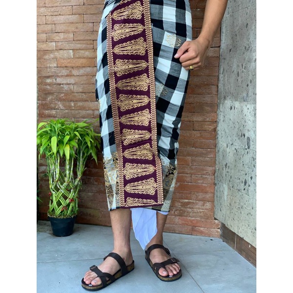 Jual saput poleng semi songket | Shopee Indonesia