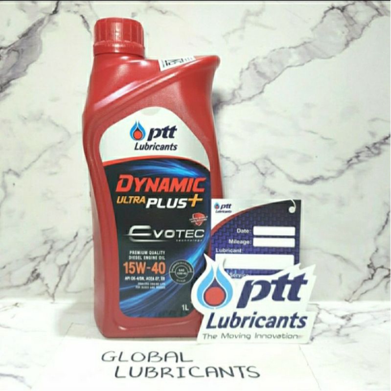 Jual PTT Dynamic ULTRA Plus 15W-40 15W40 CK-4/ SN 1 Liter (Oli Diesel ...