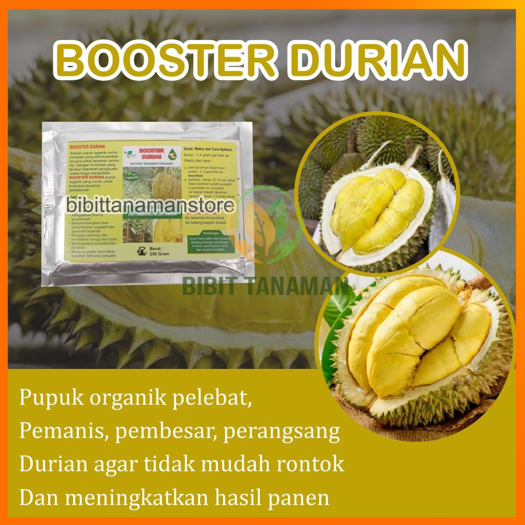 Jual Pupuk Organik Booster Durian Pemicu Cepat Berbuah Besar dan Lebat | Shopee Indonesia