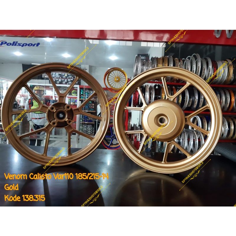 Jual VELG RLV.ROSSI ROSI ROSY VENOM CALISTO VARIO 110 UKURAN 185/215-14 ...