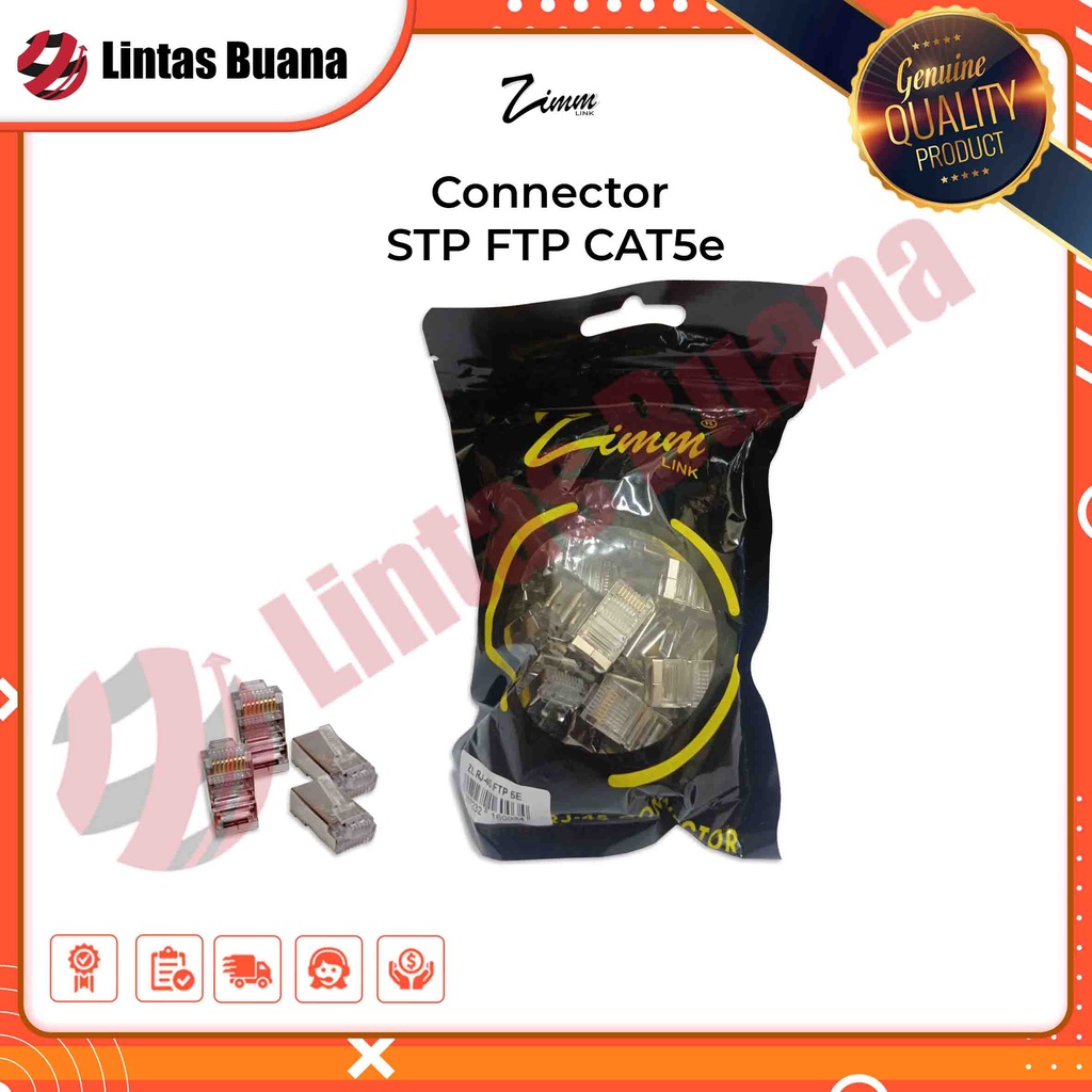 Jual Connector STP FTP CAT5 Zimmlink | Shopee Indonesia