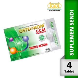 Jual Osteokom GCM Tablet - 1 Strip - 4 Tablet - Suplemen Kesehatan ...