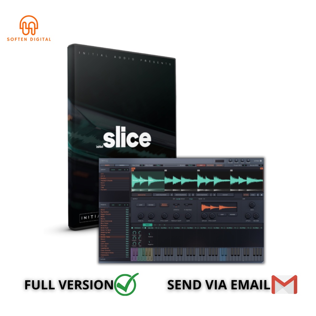 Jual Initial Audio Slice v1 VST Plugin Load audio loops via drag and ...