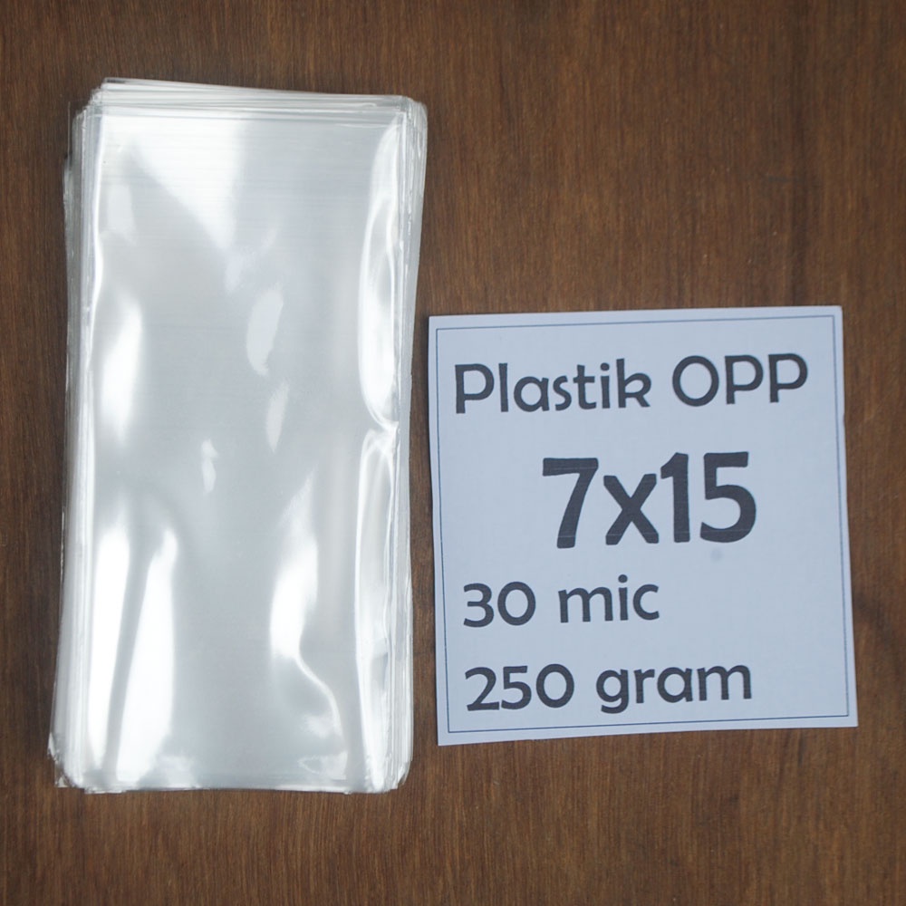 Jual Plastik OPP 7x15 cm 30 mic 250 gram tanpa lem | Shopee Indonesia