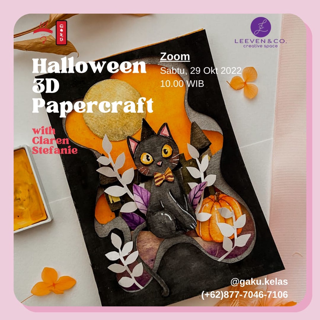 Jual HALLOWEEN 3D PAPERCRAFT WORKSHOP | Shopee Indonesia