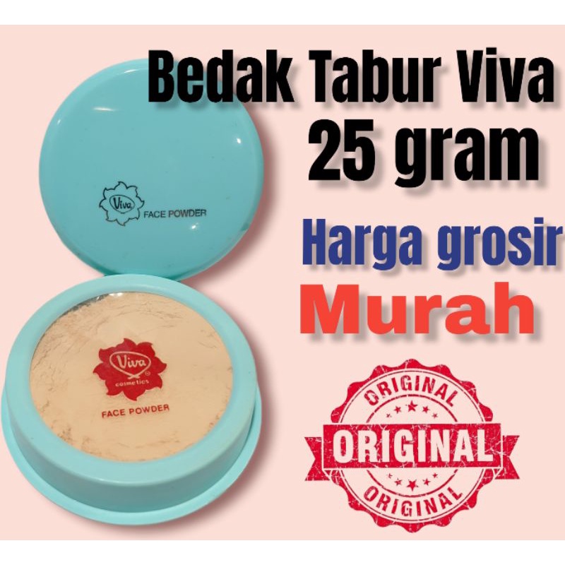 Jual VIVA Bedak Doos Mini Hijau Tabur 25gr - Bedak Tabur Viva Original ...