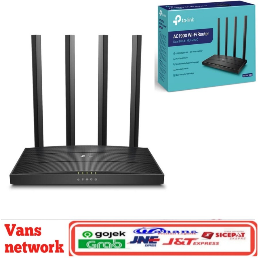 Jual TP-LINK TL-ARCHER C80 AC1900 Wireless MU-MIMO WiFi Router C80 ...