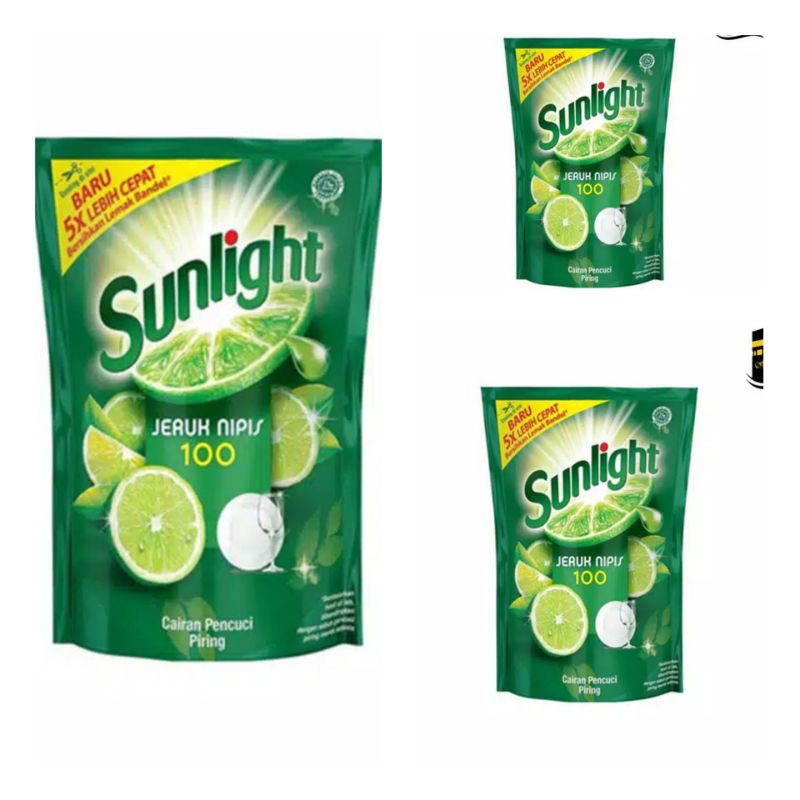 Jual SUNLIGHT & SERBU JERUK NIPIS CAIRAN PENCUCI PIRING KESED 105ml | Shopee Indonesia