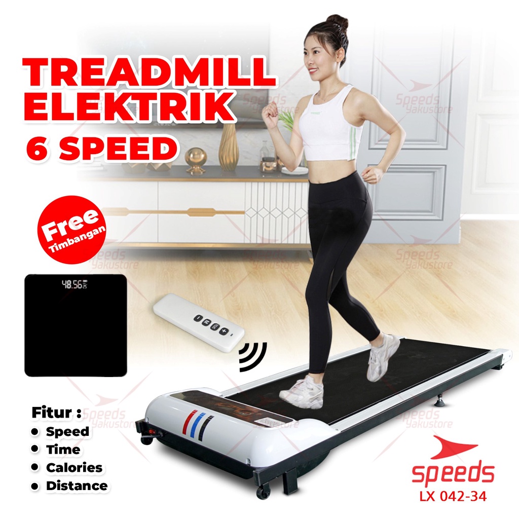 Jual SPEEDS Walking Pad Treadmill Elektrik Treadmil Listrik Alat ...