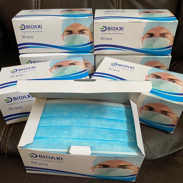 Masker Bioaxi 3 ply isi 50 pcs terdaftar KEMENKES RI READY SIAP KIRIM ...