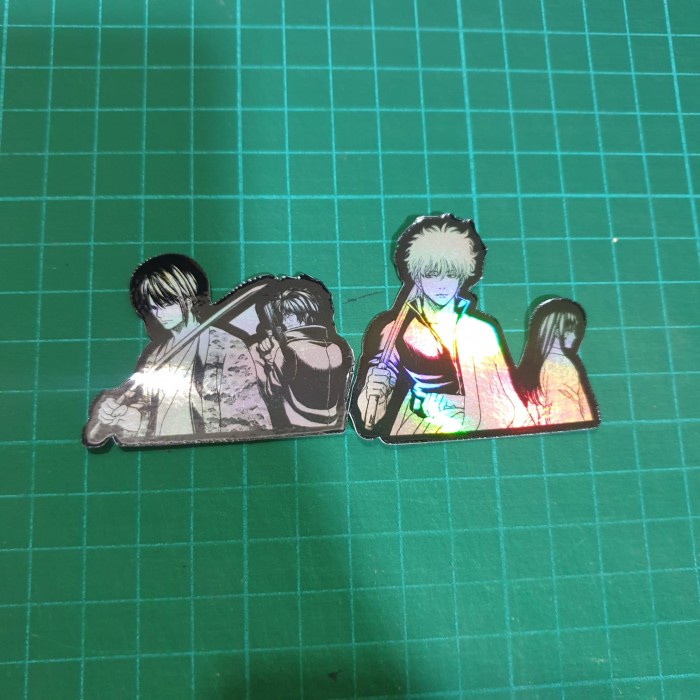 Jual Sticker Hologram Anime - PSH626 Besar - Gintama | Shopee Indonesia