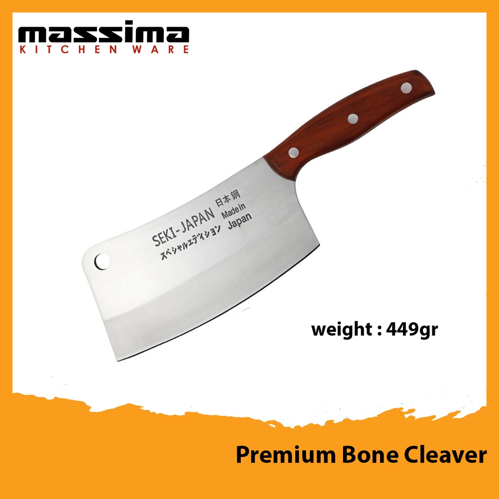 Jual SEKI Japan Golok Daging Tulang Tajam SUPER PREMIUM Stainless Steel ...