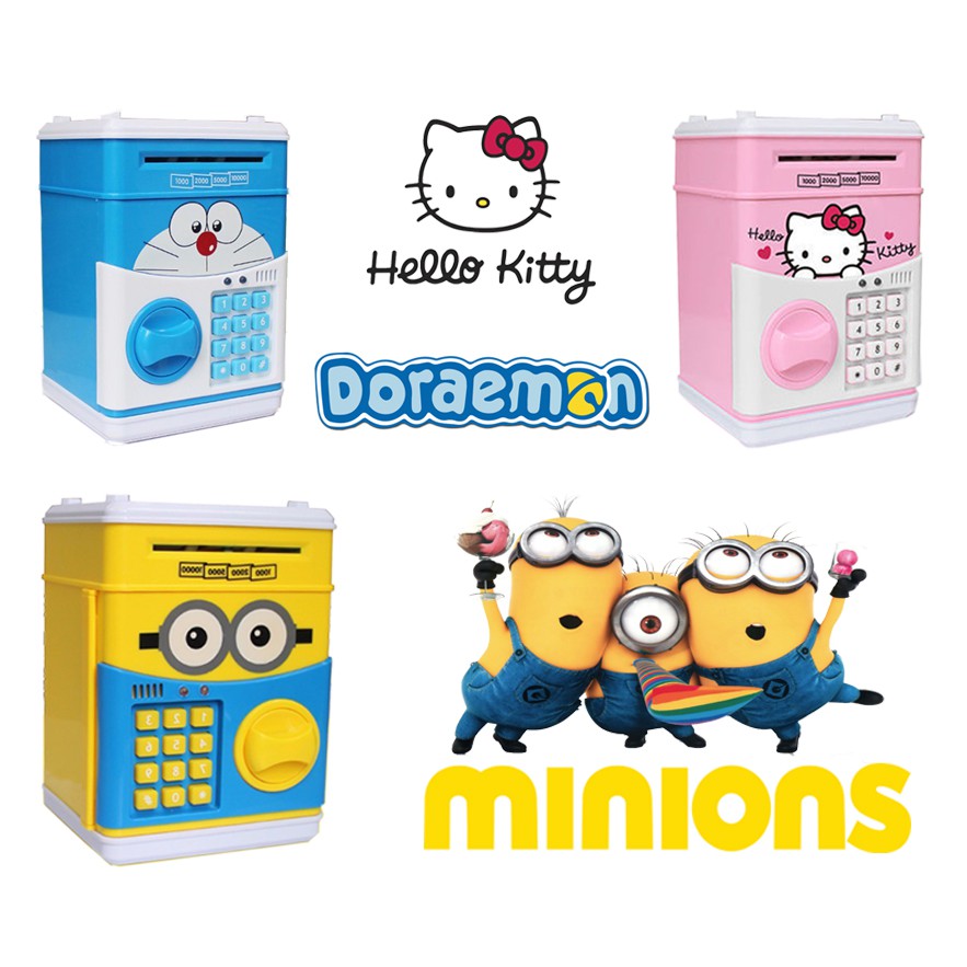 Jual Mainan Edukatif Celengan ATM Brankas Rajin Menabung Cartoon ...