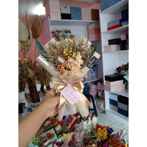 Jual Buket Bunga Import Buket Bunga Ukuran Kecil Dried Preserved