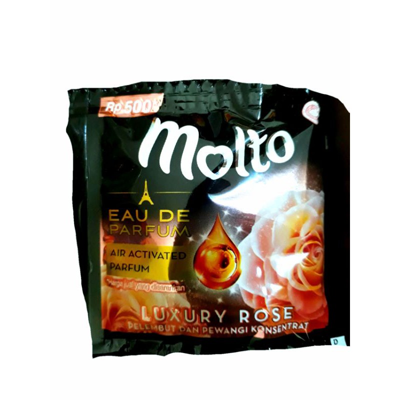 Jual Molto Sachet 500 Eau De Parfum Luxury Rose 11ml | Shopee Indonesia
