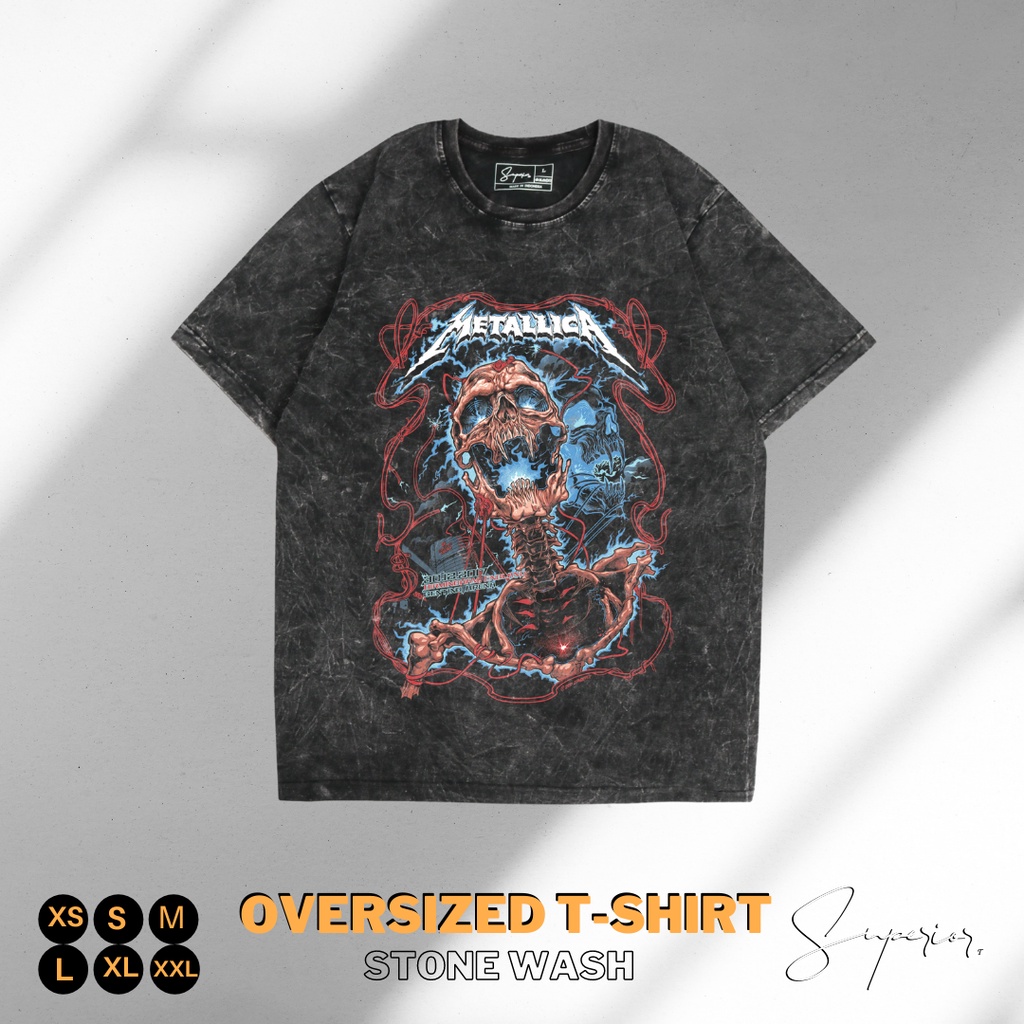 Jual KAOS METALLICA OVERSIZE STONEWASH / SANDWASH / KAOS BAND / KAOS ... Jual KAOS METALLICA OVERSIZE STONEWASH / SANDWASH / KAOS BAND / KAOS ...