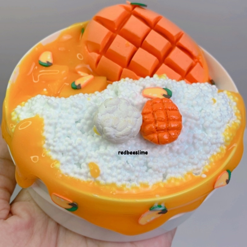 Jual Slime clay floam Mango sticky rice 250cc Slime mangga diy clay ...