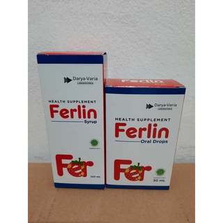 Jual Ferlin drop dan syrup 100 ml, vitamin penambah darah anak | Shopee ...