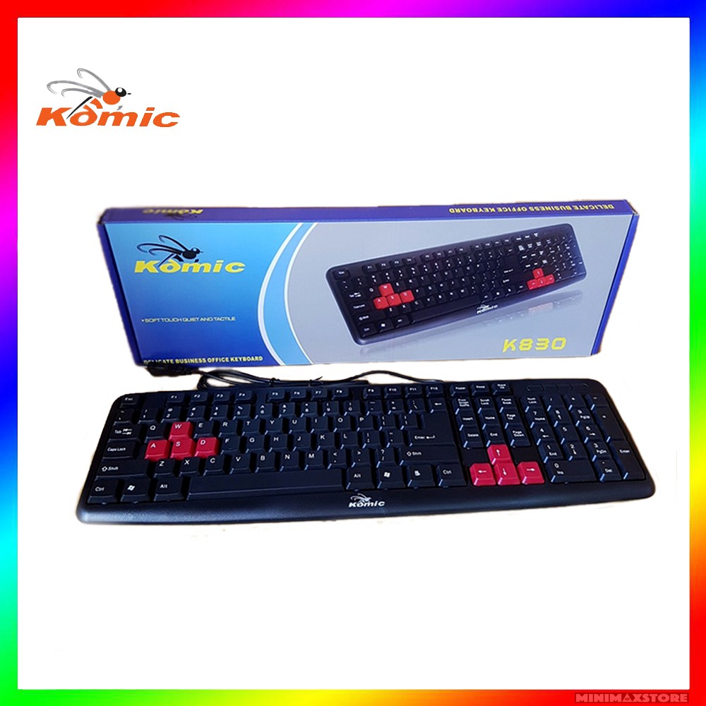 Jual Komic Keyboard K830 USB Waterproof Standard Fullsize Office ...