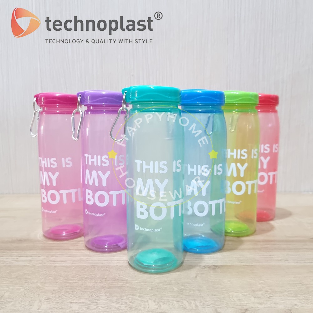 Jual TECHNOPLAST I LOVE MY BOTTLE / BOTOL AIR MINUM BPA FREE 600ML ...