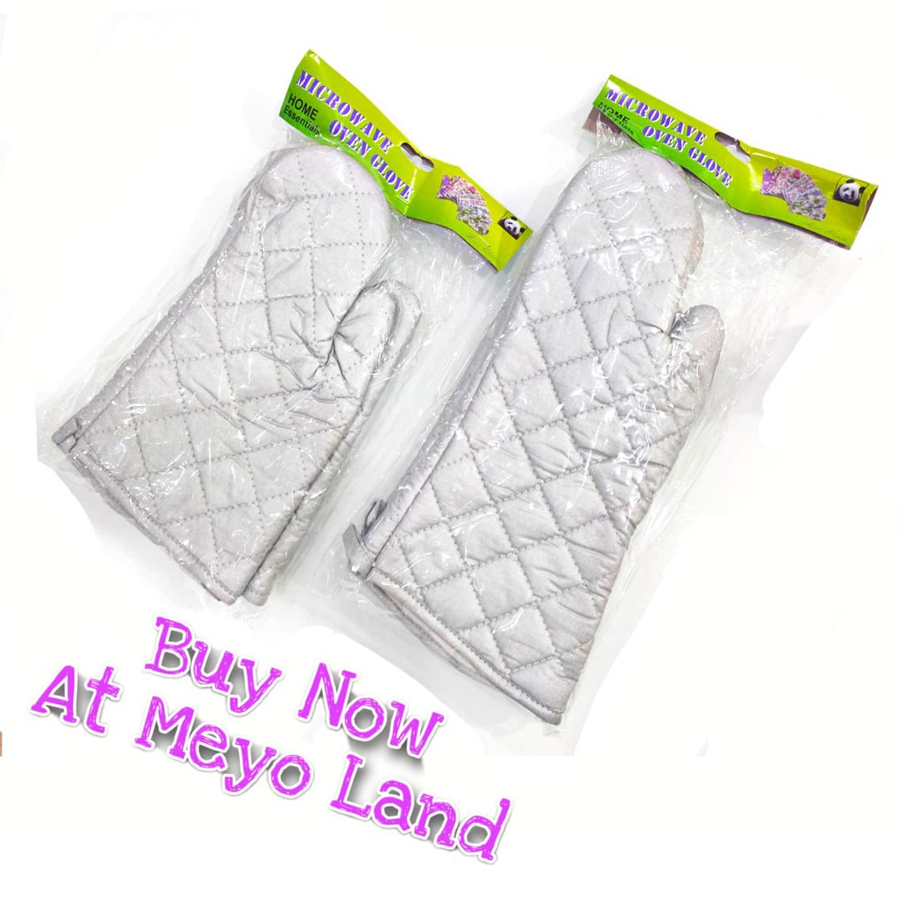 Jual Sarung Tangan Anti tahan Panas Lap Oven Glove grey abu silver heat ...