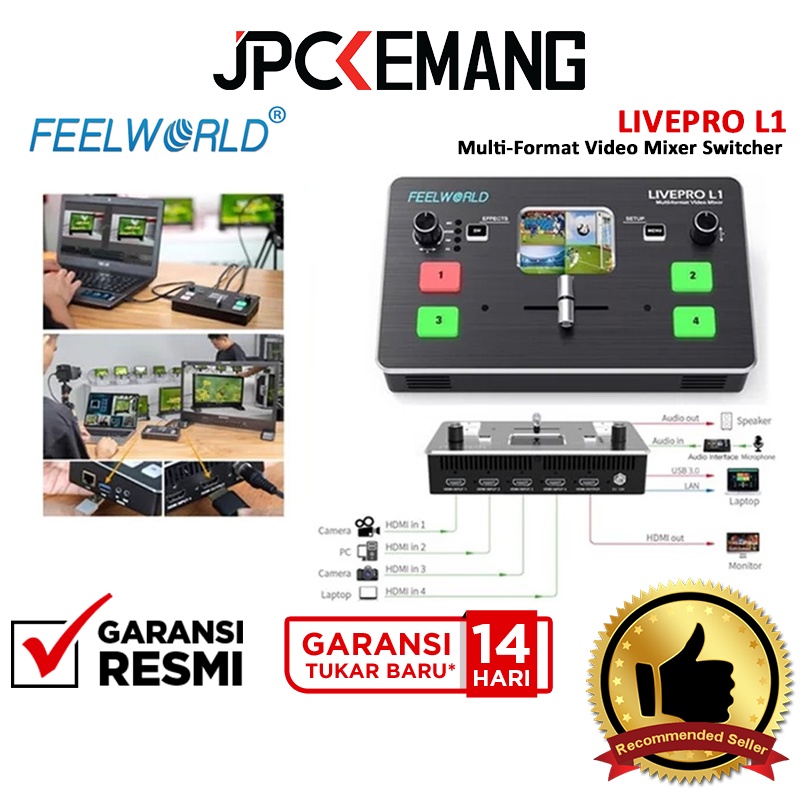 Jual Feelworld LivePro L1 Live Pro L1 Multi Format Video Mixer Switcher ...