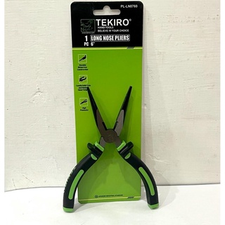 Jual TEKIRO tang runcing tekiro 6 inci long nose mouth pliers gg karet ...
