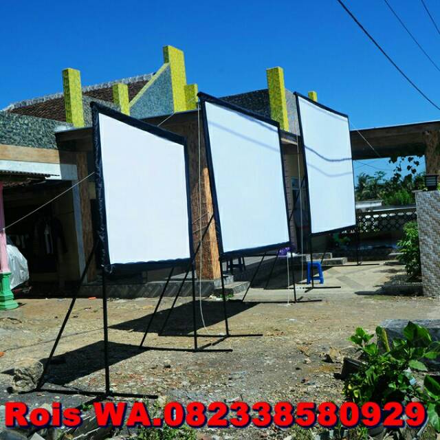 Jual Kain layar proyektor ukuran 2x 3 meter tanpa sambung | Shopee ...