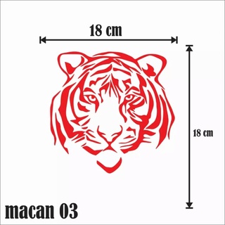 Jual Stiker motor hewan macan galak macan buas gambar macan tiger ...