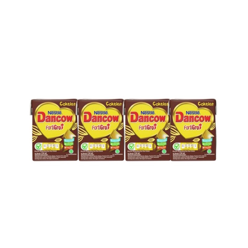 Jual Nestle dancow UHT Fortigro Coklat 4x110ml | Shopee Indonesia