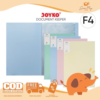 Jual Joyko Document Keeper F4 20 Pocket / Map File Dokumen Clear Holder ...