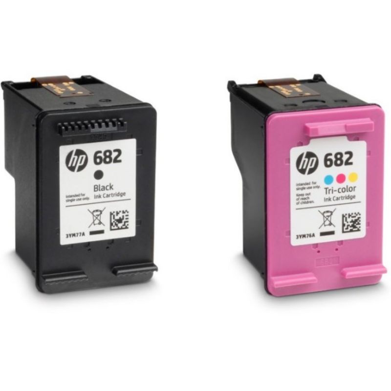 Jual Tinta HP 682 Black/Colour Recycle siap pakai | Shopee Indonesia