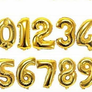 Jual Balon Angka Gold | Shopee Indonesia