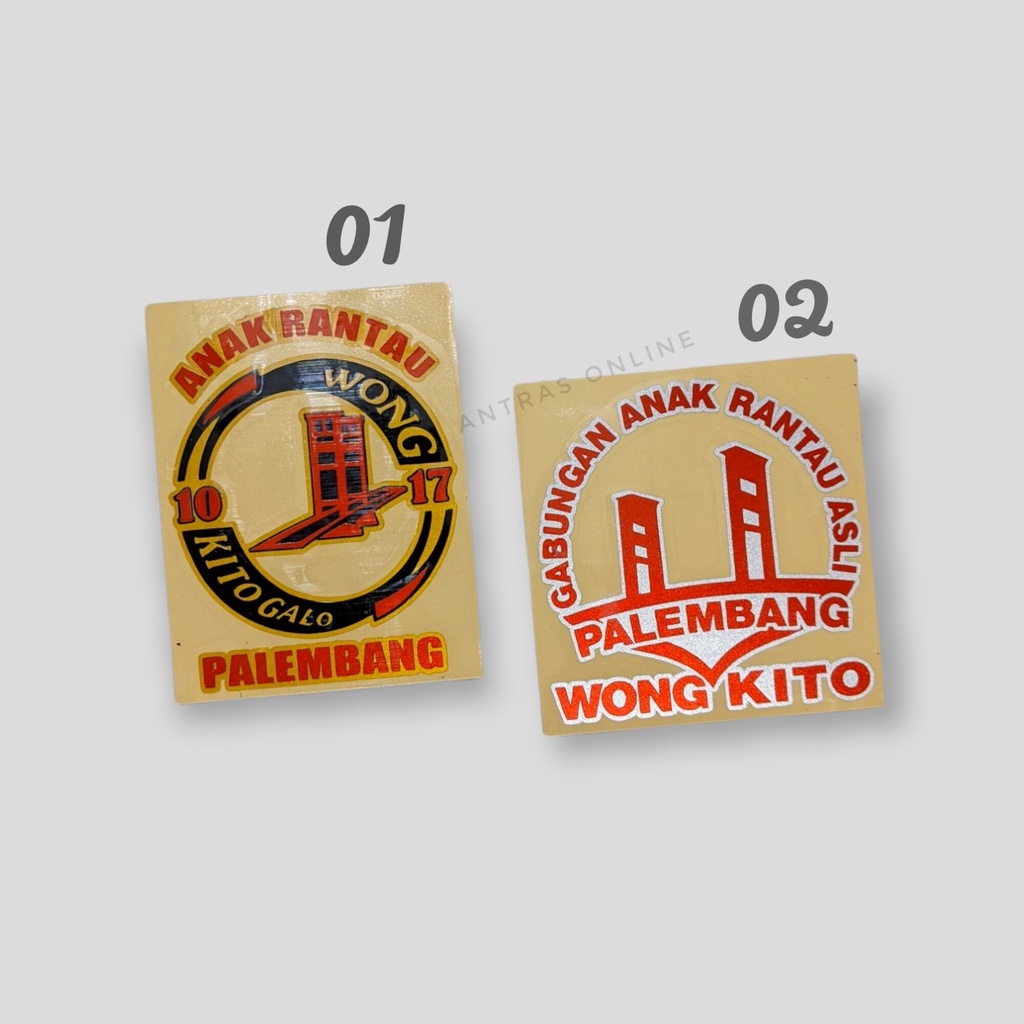 Jual stiker cutting logo palembang wong kito galo - sticker motor mobil ...