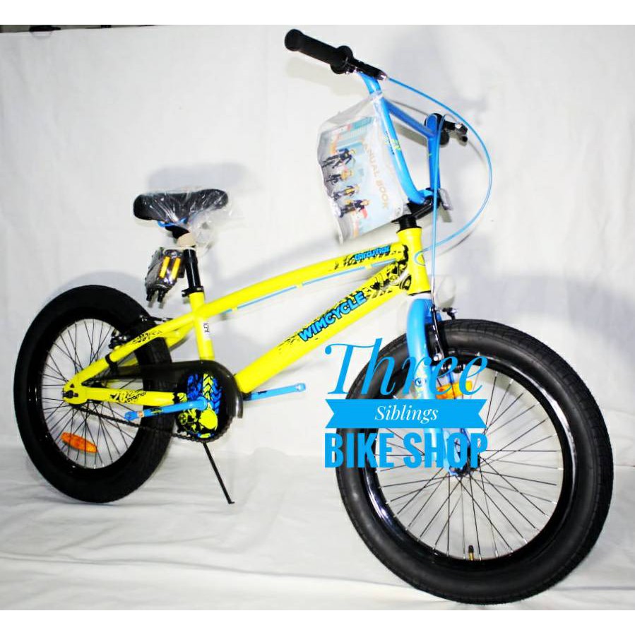 Jual SEPEDA BMX WIM CYCLE TRASHER ALLOY 20 INCH WARNA YELLOW BLUE ...