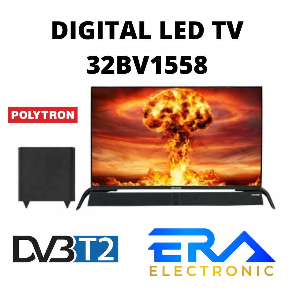 Jual DIGITAL LED TV POLYTRON 32BV1558 Speaker Soundbar Subwoofer 32 inch | Shopee Indonesia