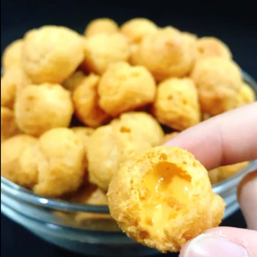 Jual Snack Sus Keju / Soes Kering isi Keju Lumer Enak @200gram | Shopee ...