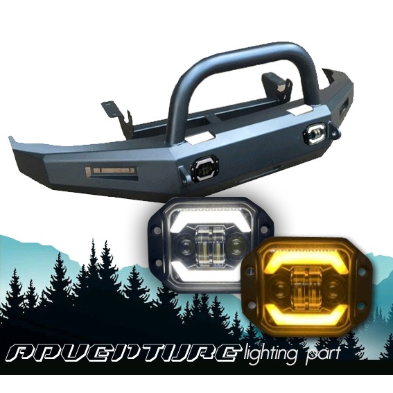 Jual Lampu led hilow mode super lens bumper ARB atret jeep offroad ...