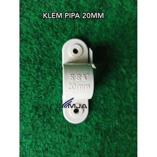 Jual Klem Clamp Pipa PVC Conduit Listrik Plastik Putih Clipsal ukuran ...